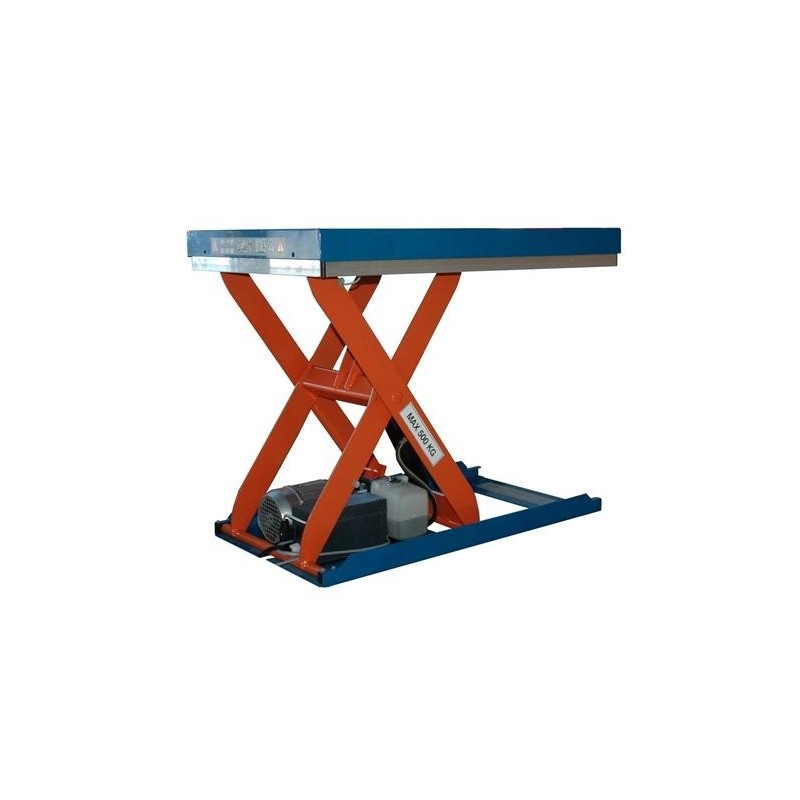 Tables élévatrices fixes et électriques à simple ciseau
